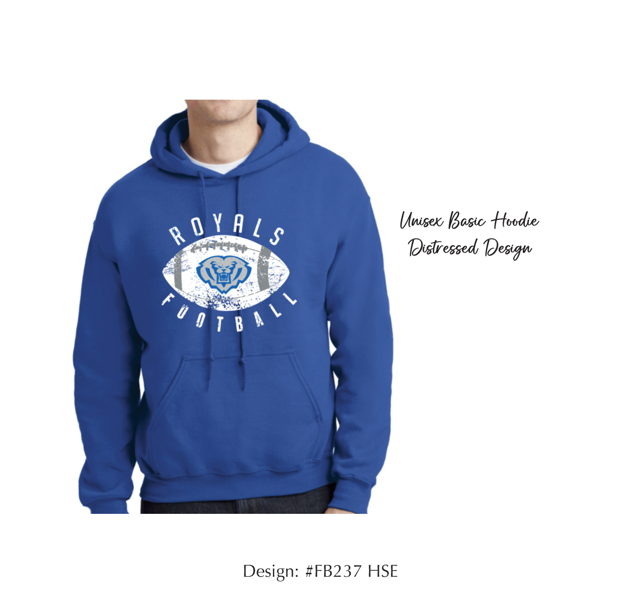 HSE FB: Unisex Royal hoodie | Jeeb Design Studio